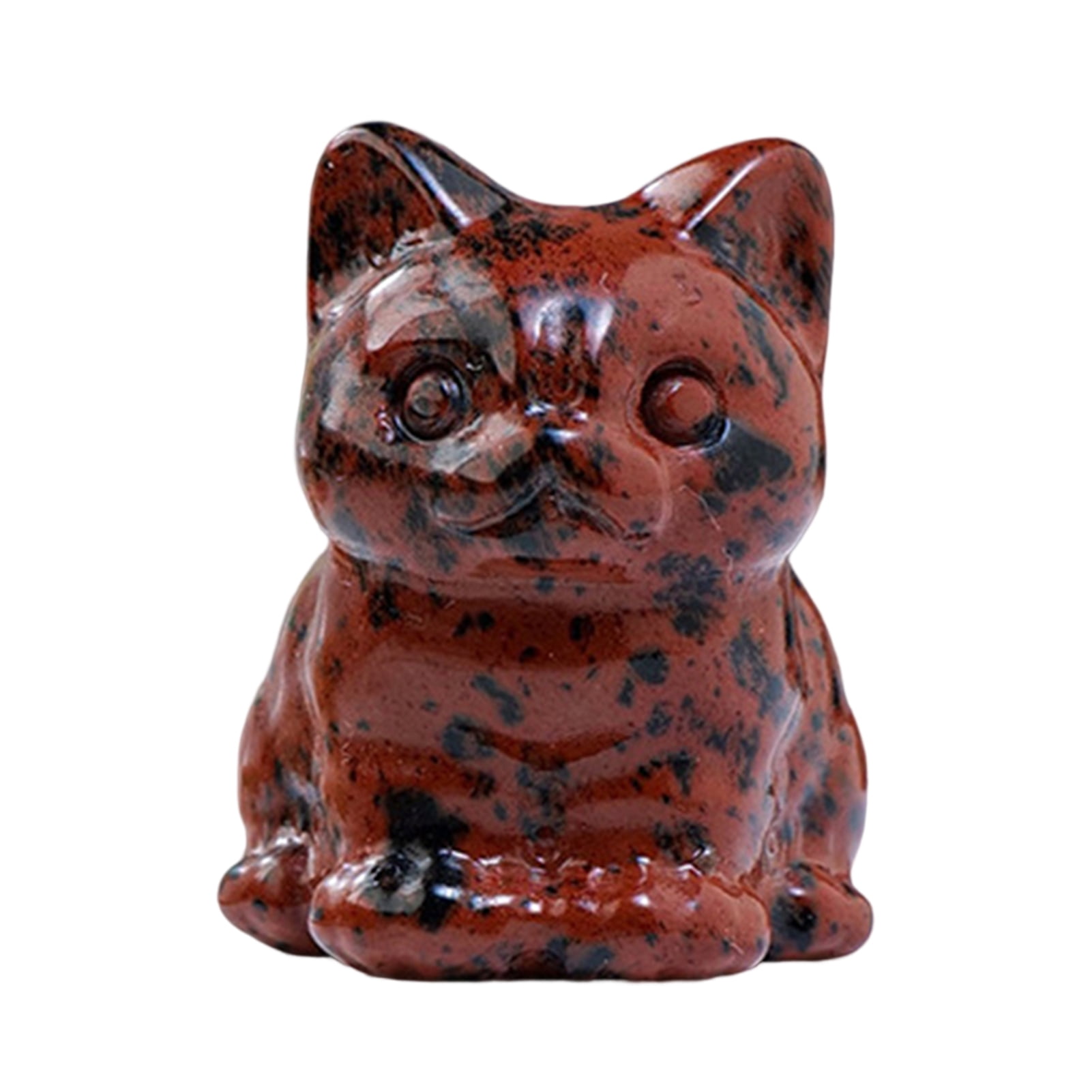 Farfi Smooth No Burrs Sitting Posture Lucky Cat Figure Chinese Lucky ...