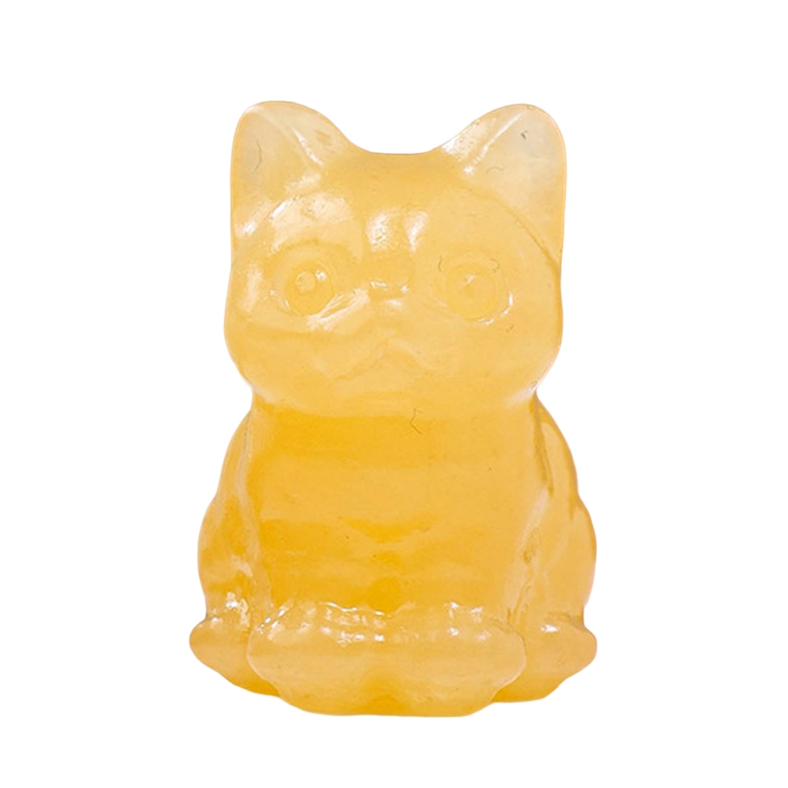 Farfi Smooth No Burrs Sitting Posture Lucky Cat Figure Chinese Lucky ...