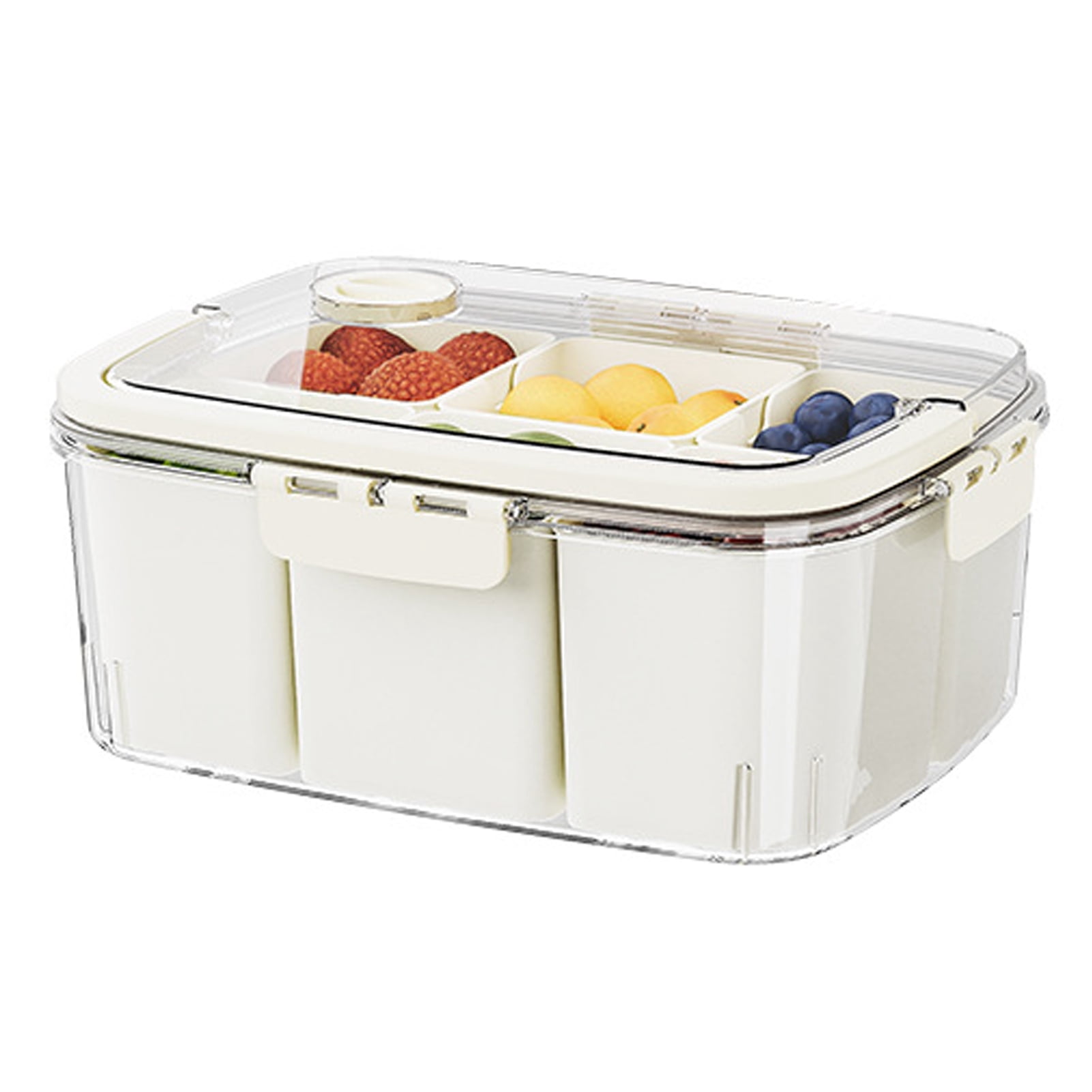 Farfi Snack Box Container Divided Serving Tray with Lid And Handle ...