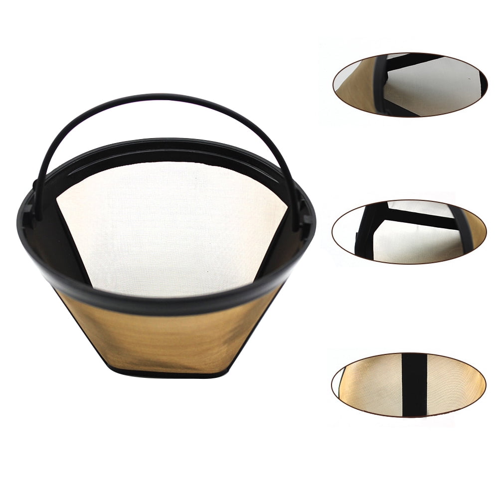 Farfi Stainless Steel Reusable Cone Shaped Coffee Filter Strainer ...