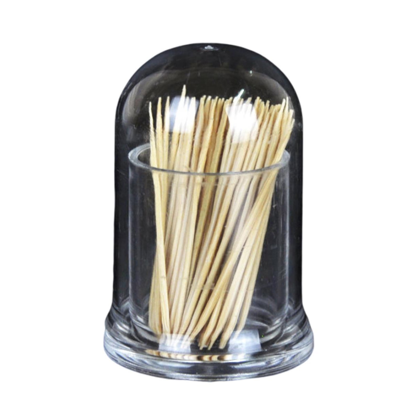 Farfi Thicken Toothpick Holder Cotton Swab Box Acrylic Home Use Table ...