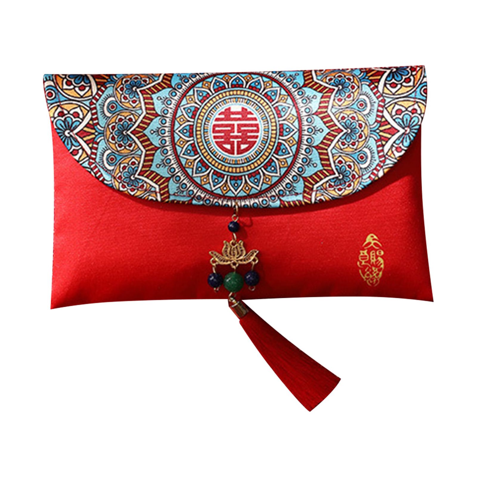 Farfi Traditional Lucky Money Bag Reusable Faux Silk Festive Touch New ...