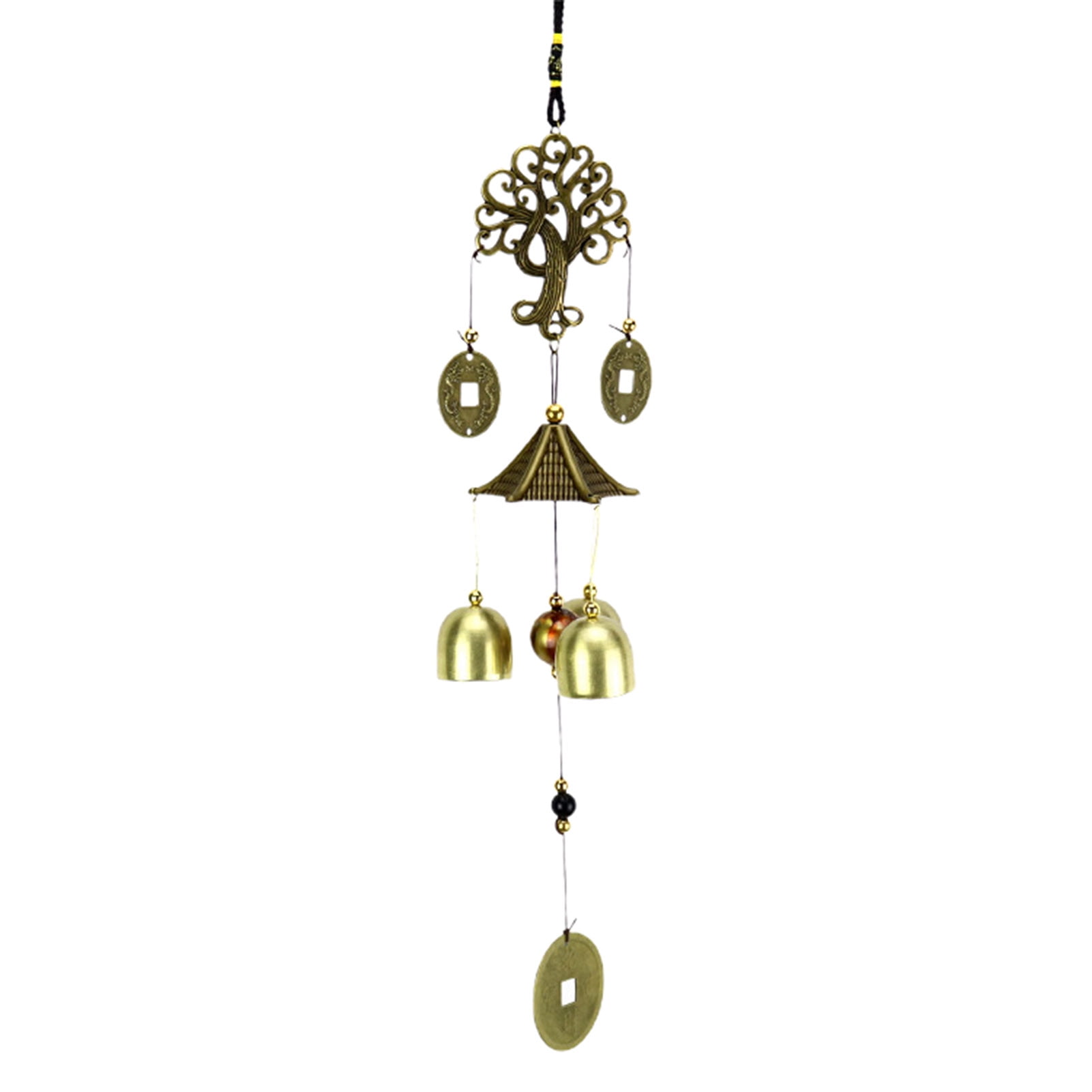 Farfi Wind Chime Retro Style Wall-mounted Money Tree Shape Antique ...