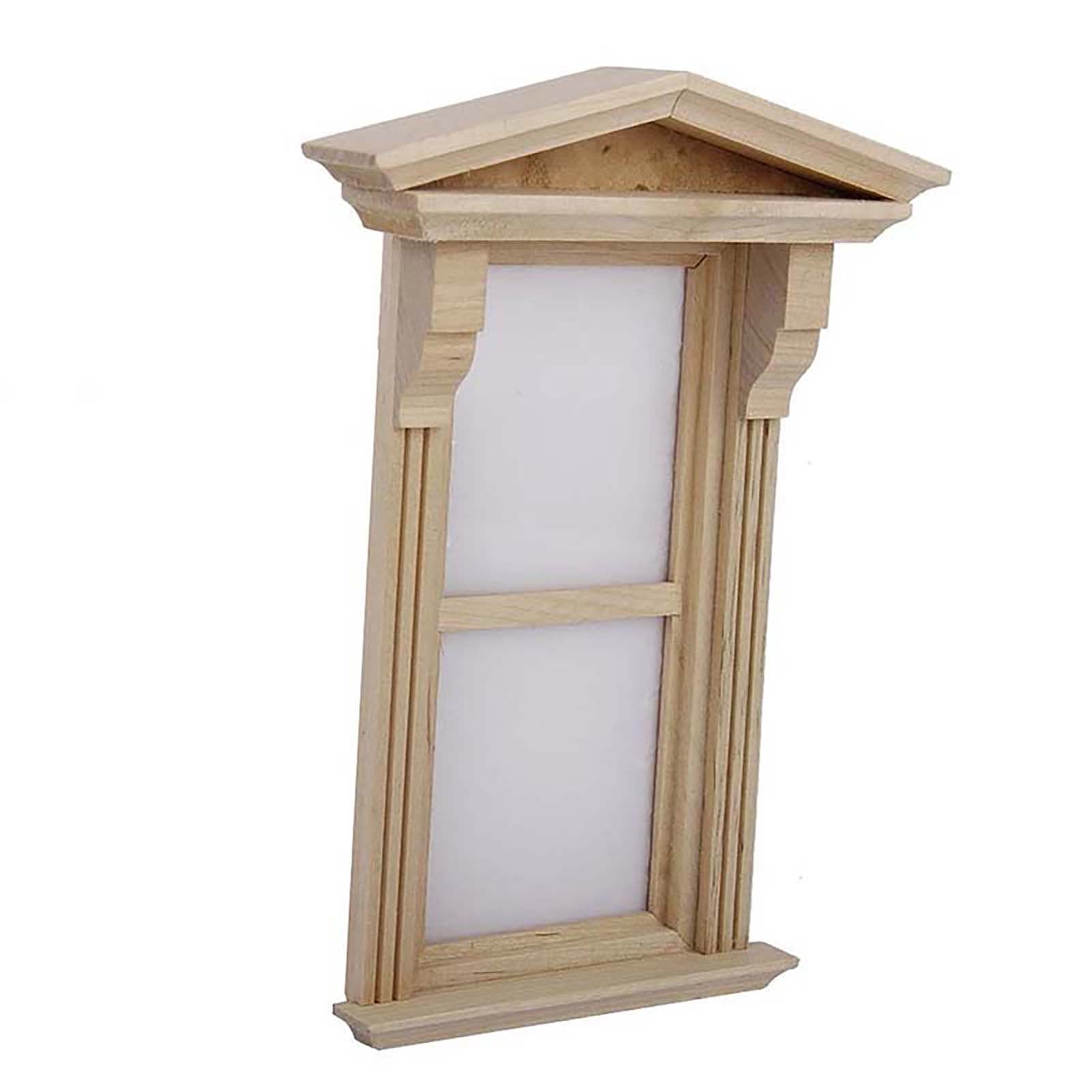 Farfi Window Model Unpainted Furniture Accessory 1/12 Scale Mini ...
