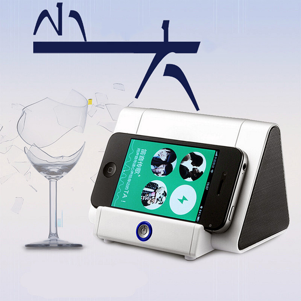 Farfi Wireless Induction Speaker Portable Triangle Super Bass Phone ...