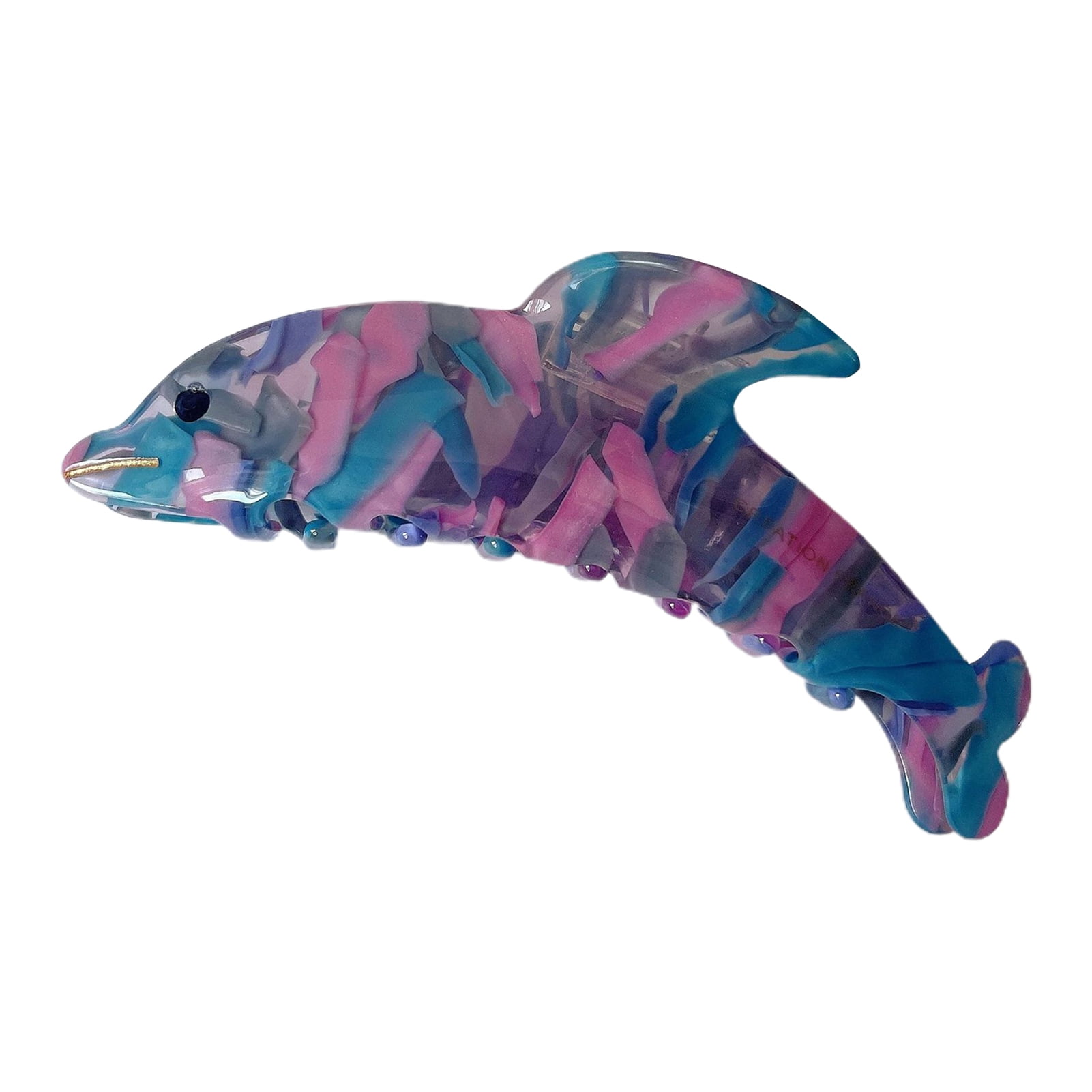 Farfi Women Hair Gripper Dolphin Shape Hair Claw Anti-slip Strong Claw ...