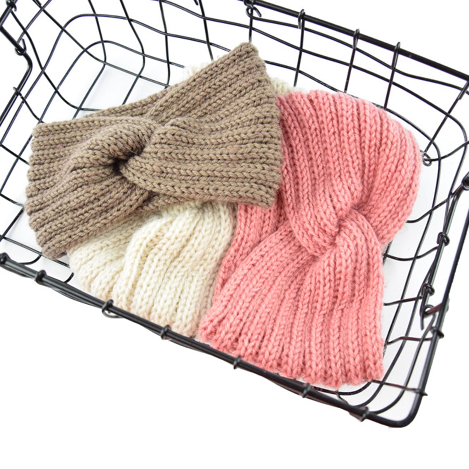 Farfi Women Winter Warm Knitted Cross Woolen Yarn Ear Protection ...
