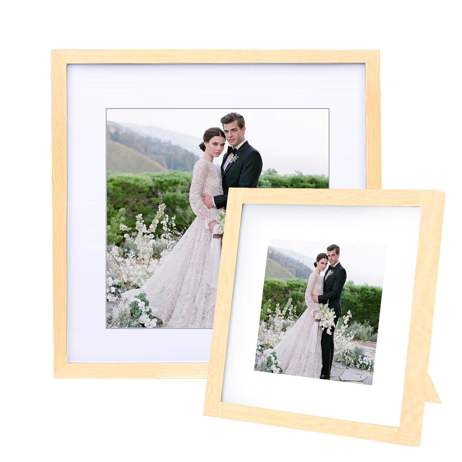 Farfi Wooden Picture Frames, 10x10 Pictures Frame Square Photo Frame ...