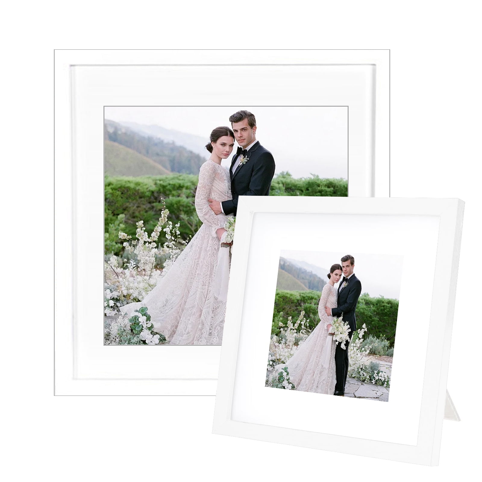 Farfi Wooden Picture Frames, 10x10 Pictures Frame Square Photo Frame ...