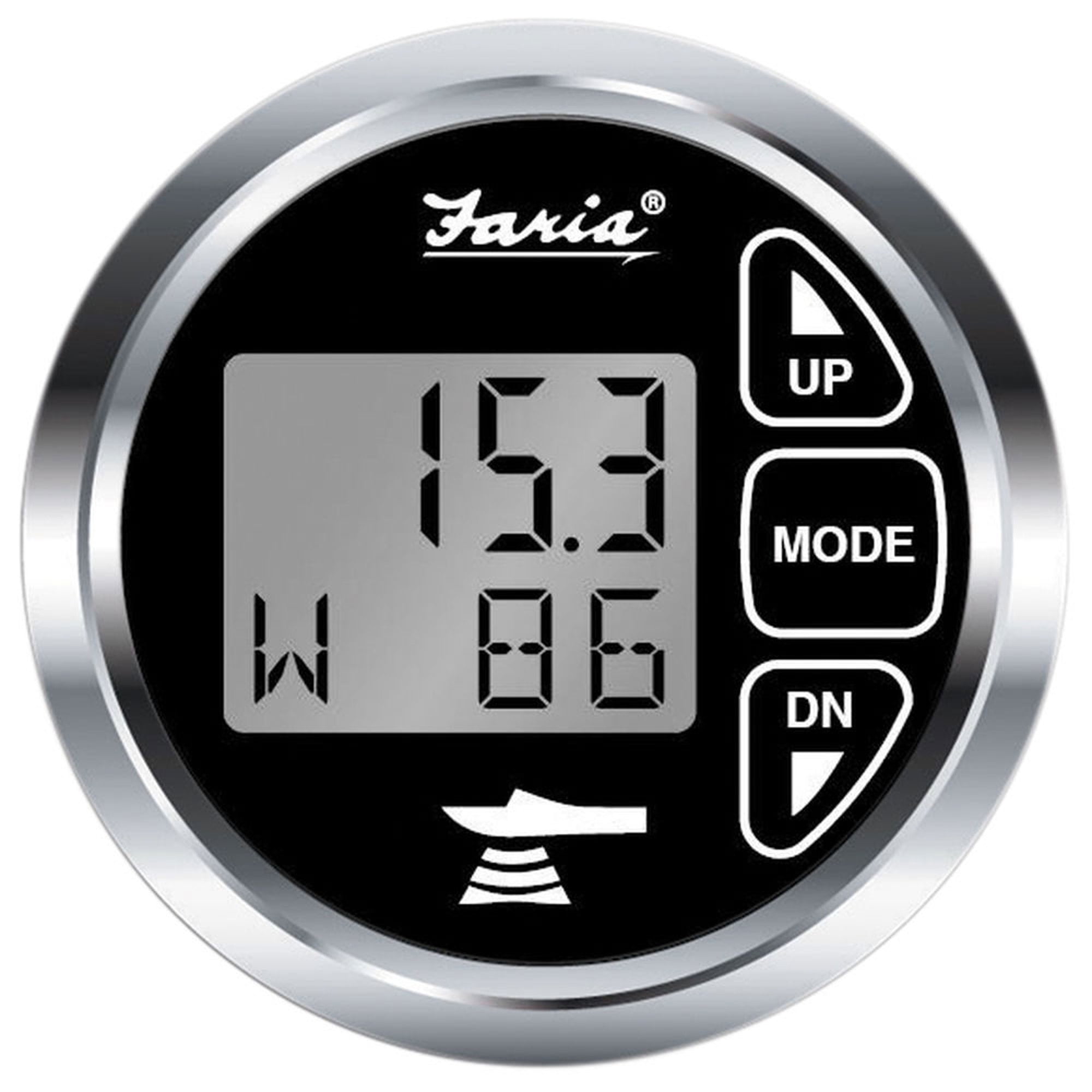 Faria Chesapeake Stainless Steel 2" Boat Marine Equipment Dash - Depth ...