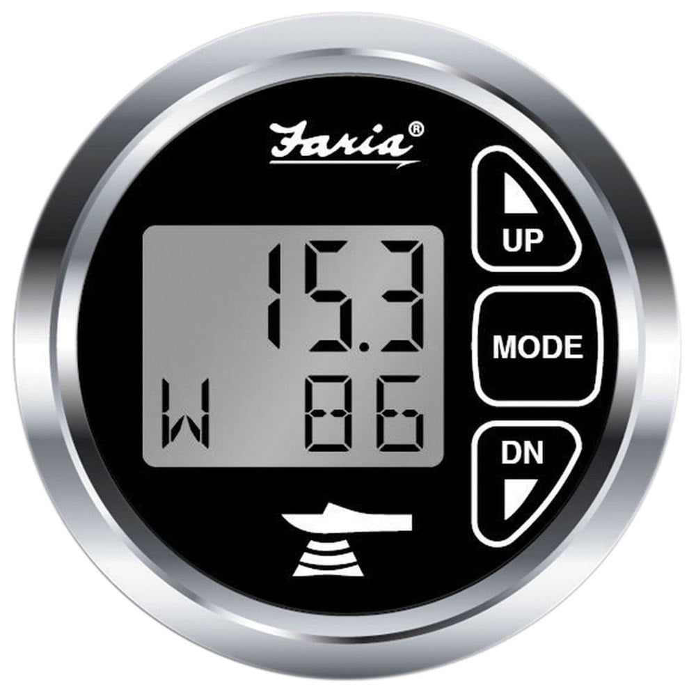 Faria Chesapeake Stainless Steel 2" Boat Marine Equipment Dash - Depth ...