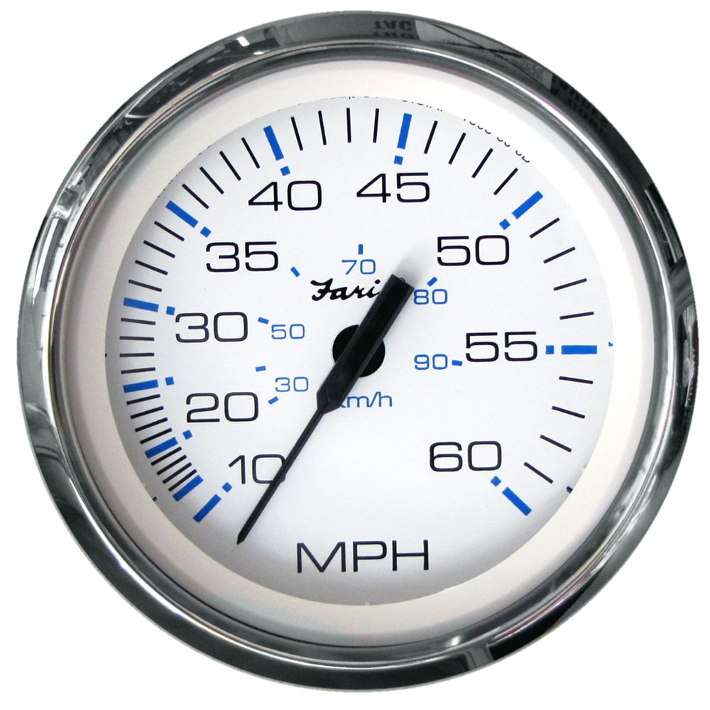 Faria Chesapeake White SS 4" Speedometer - 60MPH (Pitot) [33811 ...