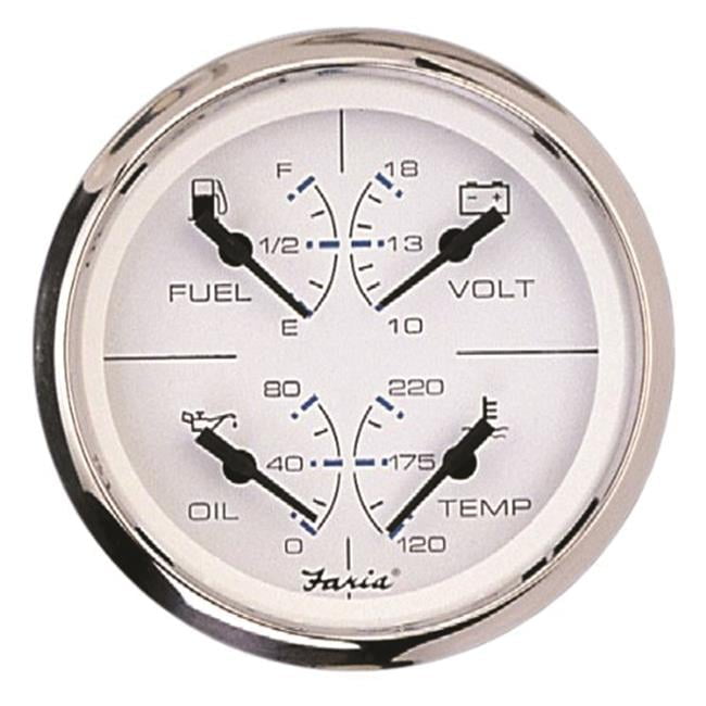 Faria 33851 Chesapeake White Combo - Gauge - Walmart.com