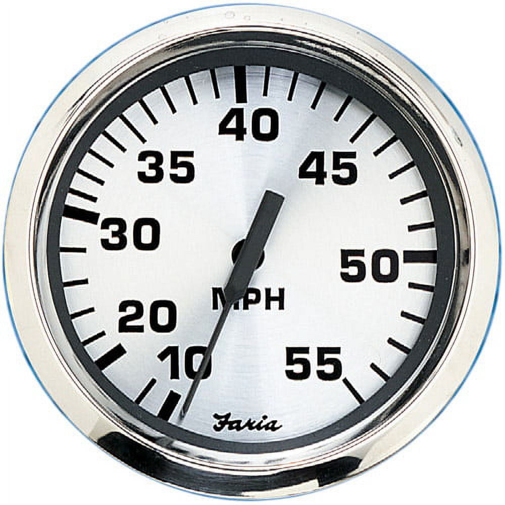 Faria 36009 Spun Silver 55 MPH Speedometer - Walmart.com