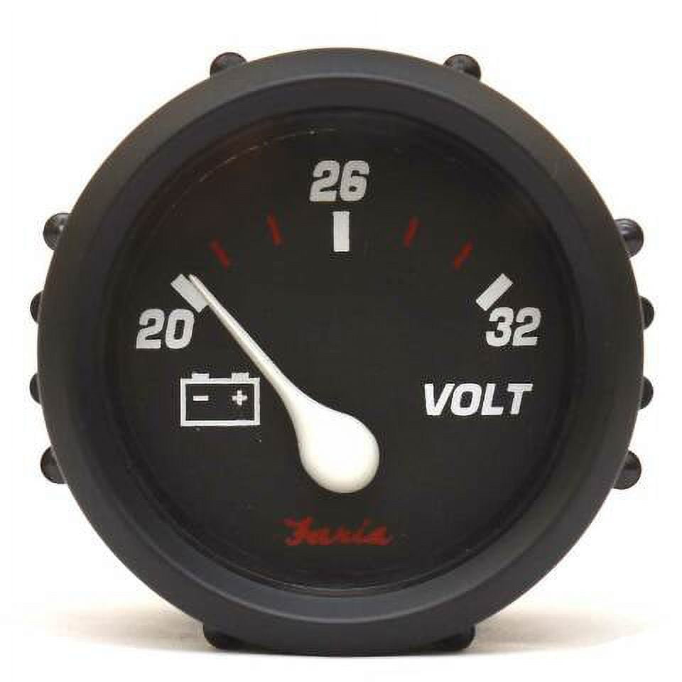 Faria Beede Boat Voltmeter Gauge VP041A | 2 Inch Professional Red ...