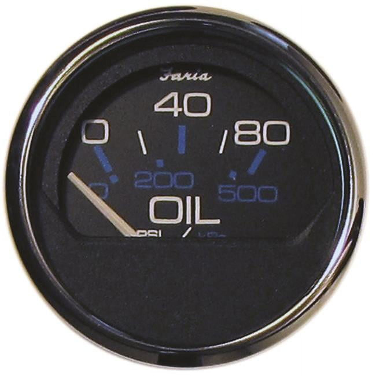 Faria Beede 2 in. Black Stainless Steel Oil Pre Stainless Steel Ure ...