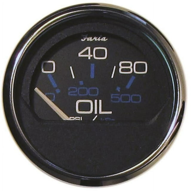 Faria Beede 2 in. Black Stainless Steel Oil Pre Stainless Steel Ure ...