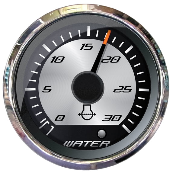 Faria Platinum 2" Water Pressure Gauge - 30 PSI [22023] - Walmart.com