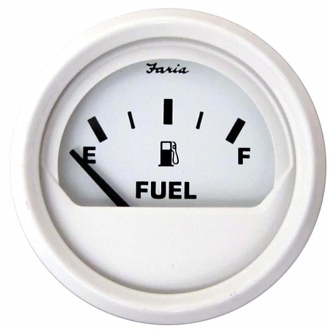 Faria Beede Instruments 2 in. Dress White Fuel Level Gauge - Walmart.com