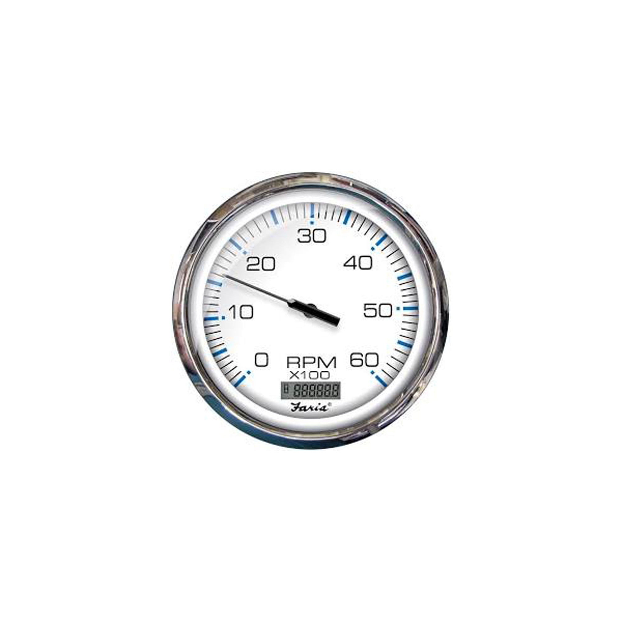 Faria 33863 Chesapeake Stainless Steel Tachometer with Hourmeter (6000 ...