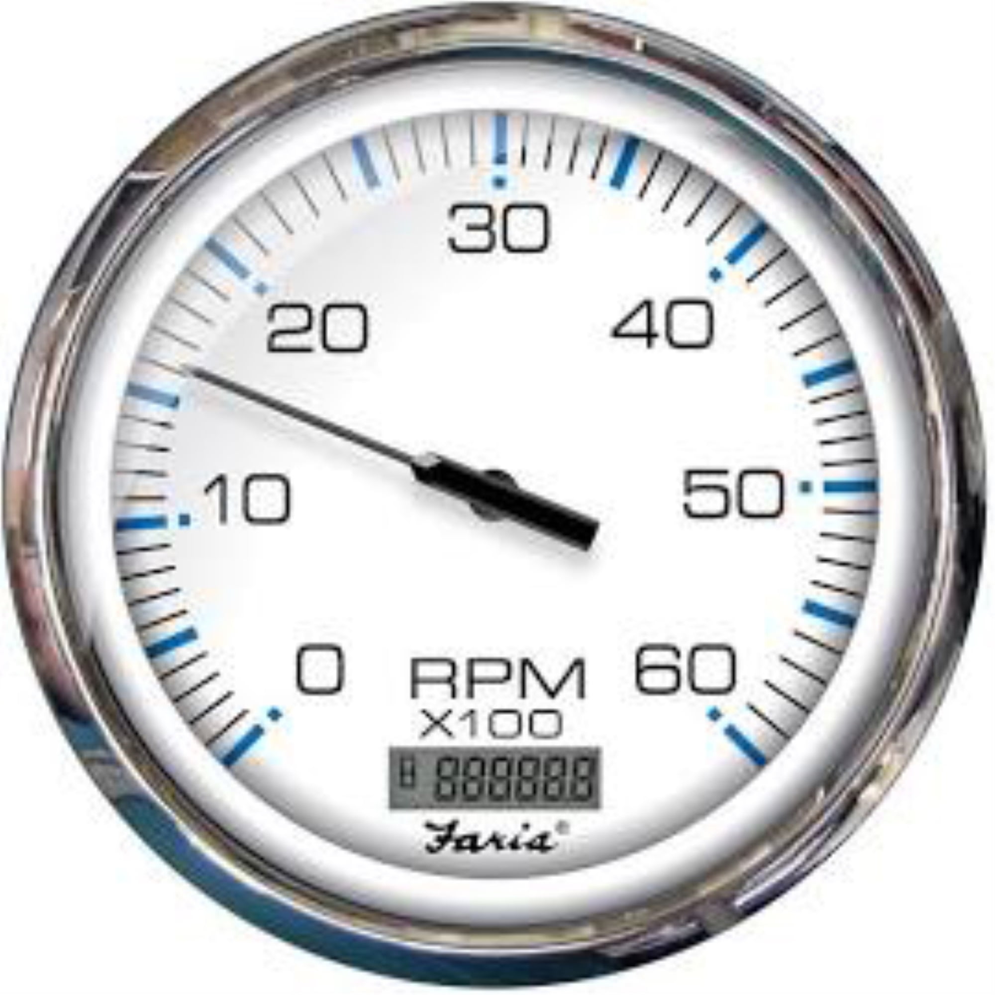 Faria Beede Instruments 33863 Chesapeake White SS Tachometer with ...