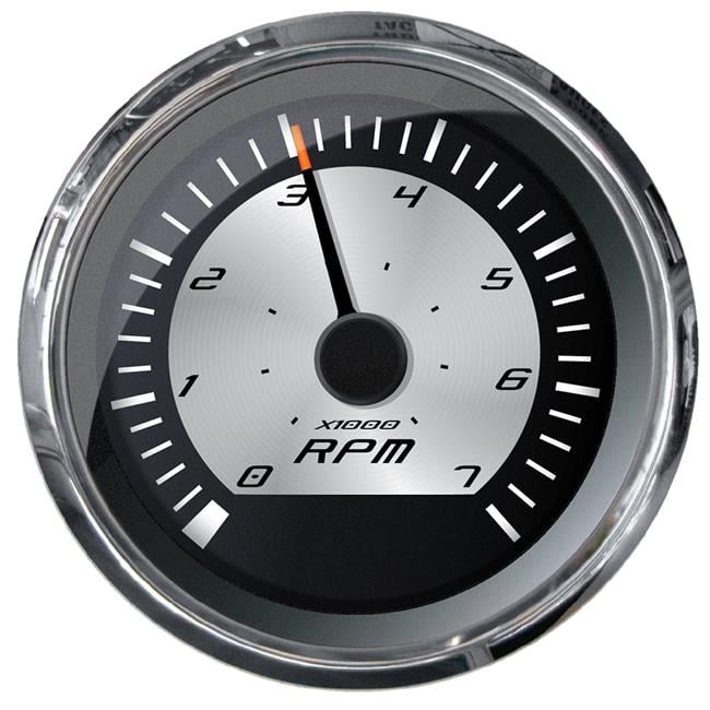 Faria Beede Instruments 4 in. Platinum Tachometer Gauge with 7000 RPM ...