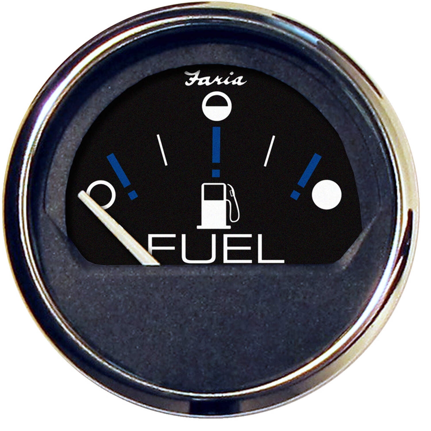 Faria Chesapeake Black 2" Fuel Level Gauge (Metric) [13721] - Walmart.com