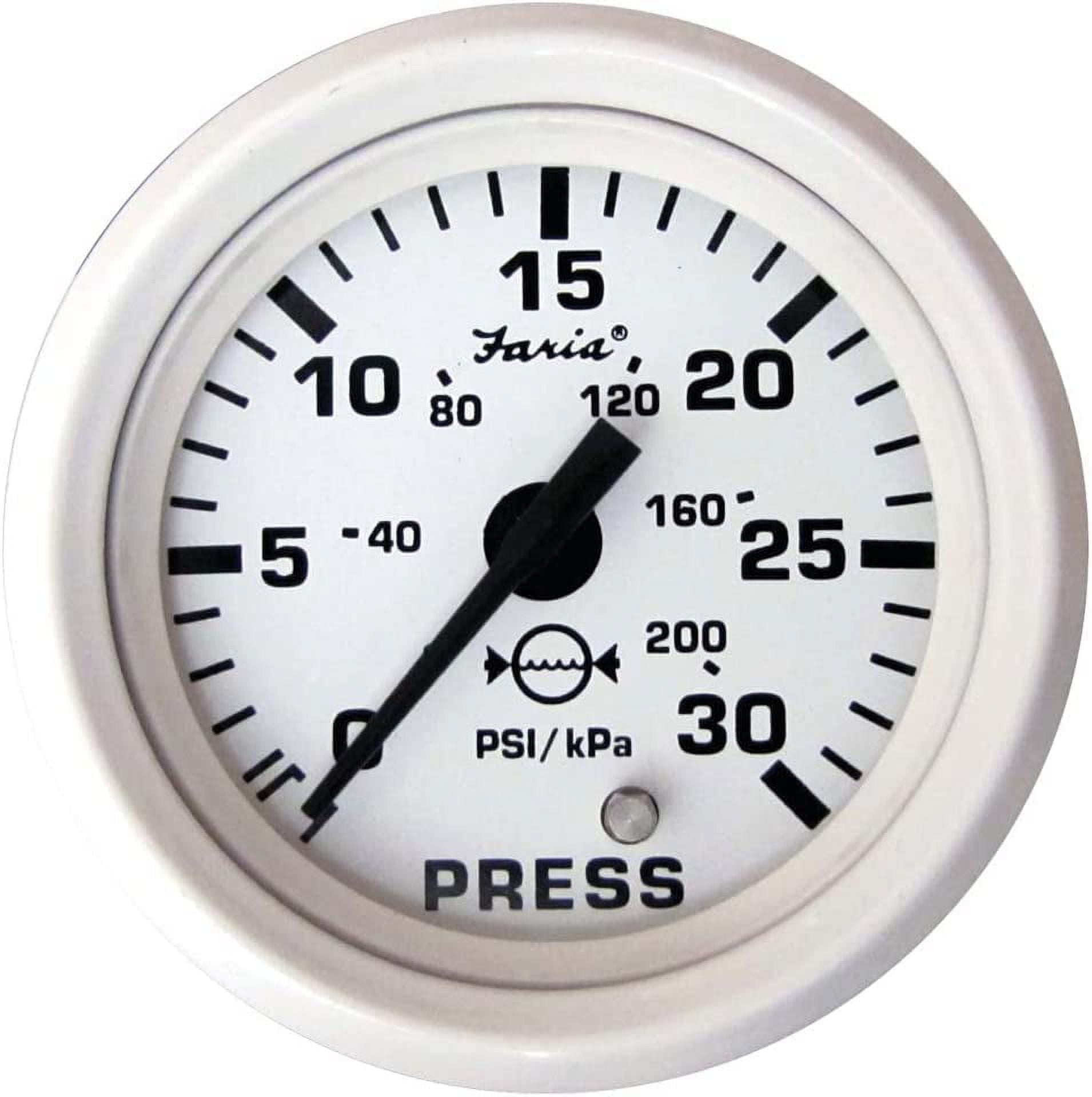 Faria Beede Instruments Faria 13108 Dress Water Pressure Gauge Kit 30 ...