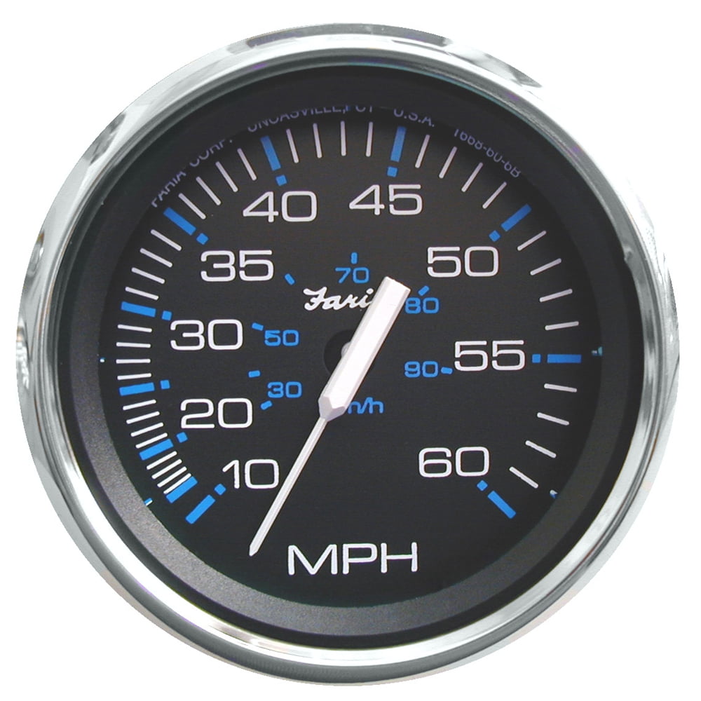 FARIA CHESAPEAKE BLACK SS 4" SPEEDOMETER 60MPH MECHANICAL - Walmart.com