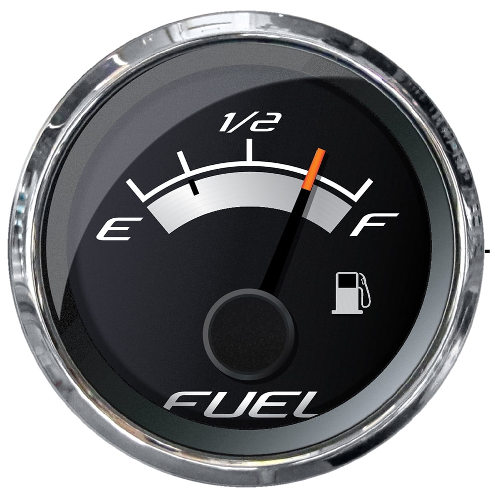 Faria Beede Platinum 2" Marine Boat Gas Tank Fuel Level Gauge E-1/2-F ...