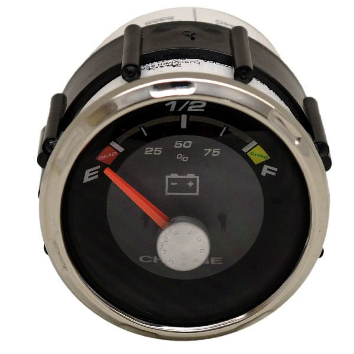 Faria Boat 12 Volt Battery Charge Gauge VP7936A | 2 Inch Silver Black ...