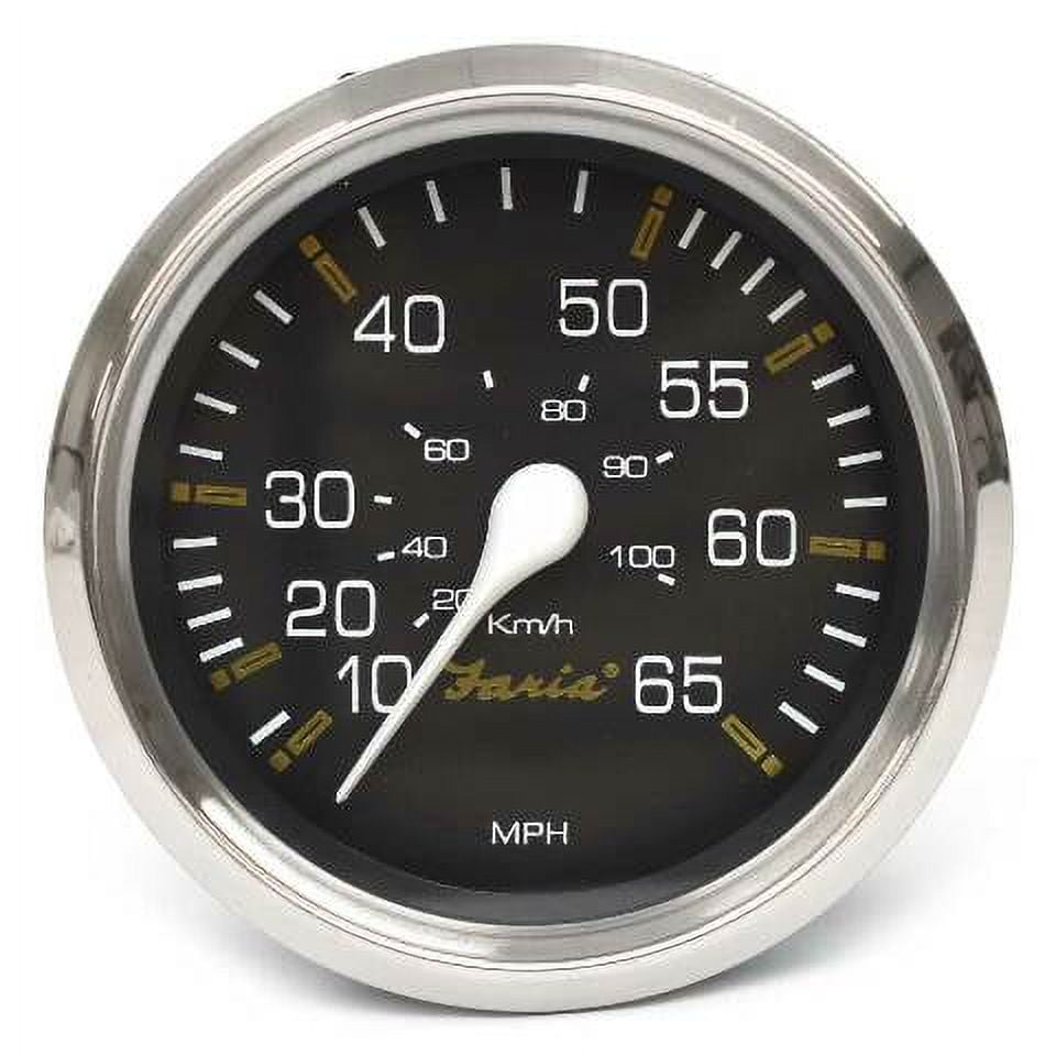 Faria Boat 65 MPH Speedometer Gauge SE9932A | 3 3/8 Inch - Walmart.com