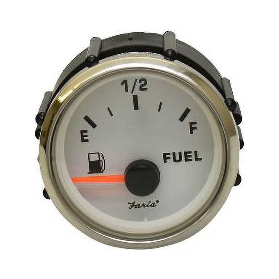 Faria Boat Fuel Gauge GP7794A | Stingray 2 Inch Silver White - Walmart.com