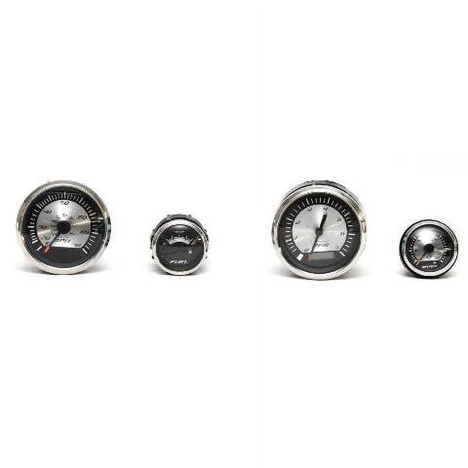 Faria Boat Gauge Set | Platinum Series Silver Black (Set of 4 ...