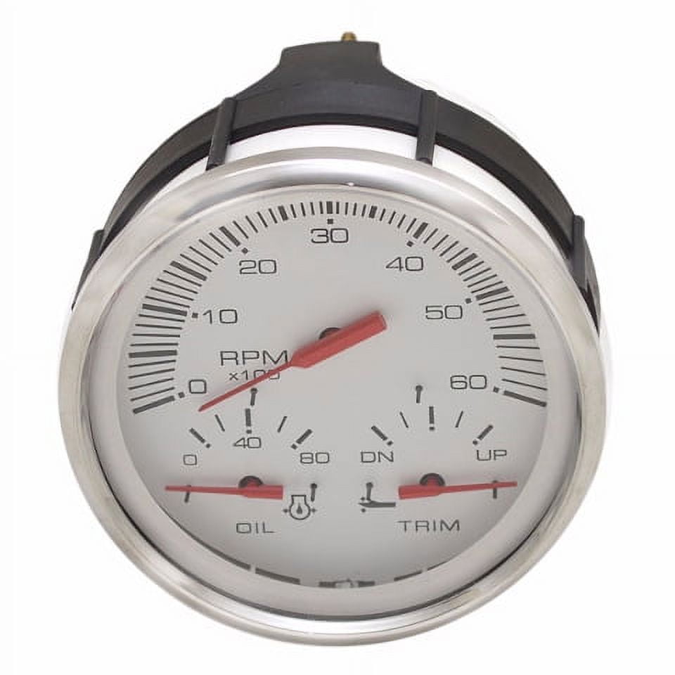 Faria Boat Multi Function Gauge GTC011C | Tracker 146870 Silver White ...