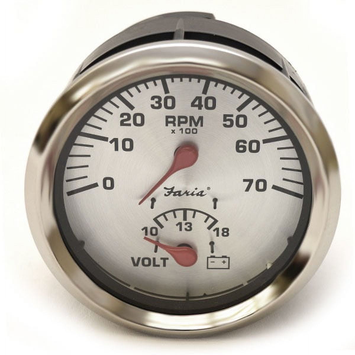 Faria Boat Multifunction Gauge GTC047A | Tachometer Volt 3 1/4 Inch ...