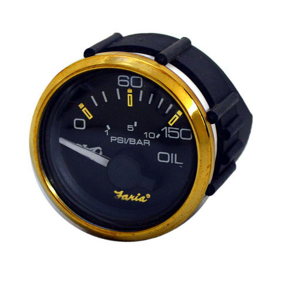 Faria Boat Oil Pressure Gauge GP7045C | Regal Gold 2 Inch Marine ...