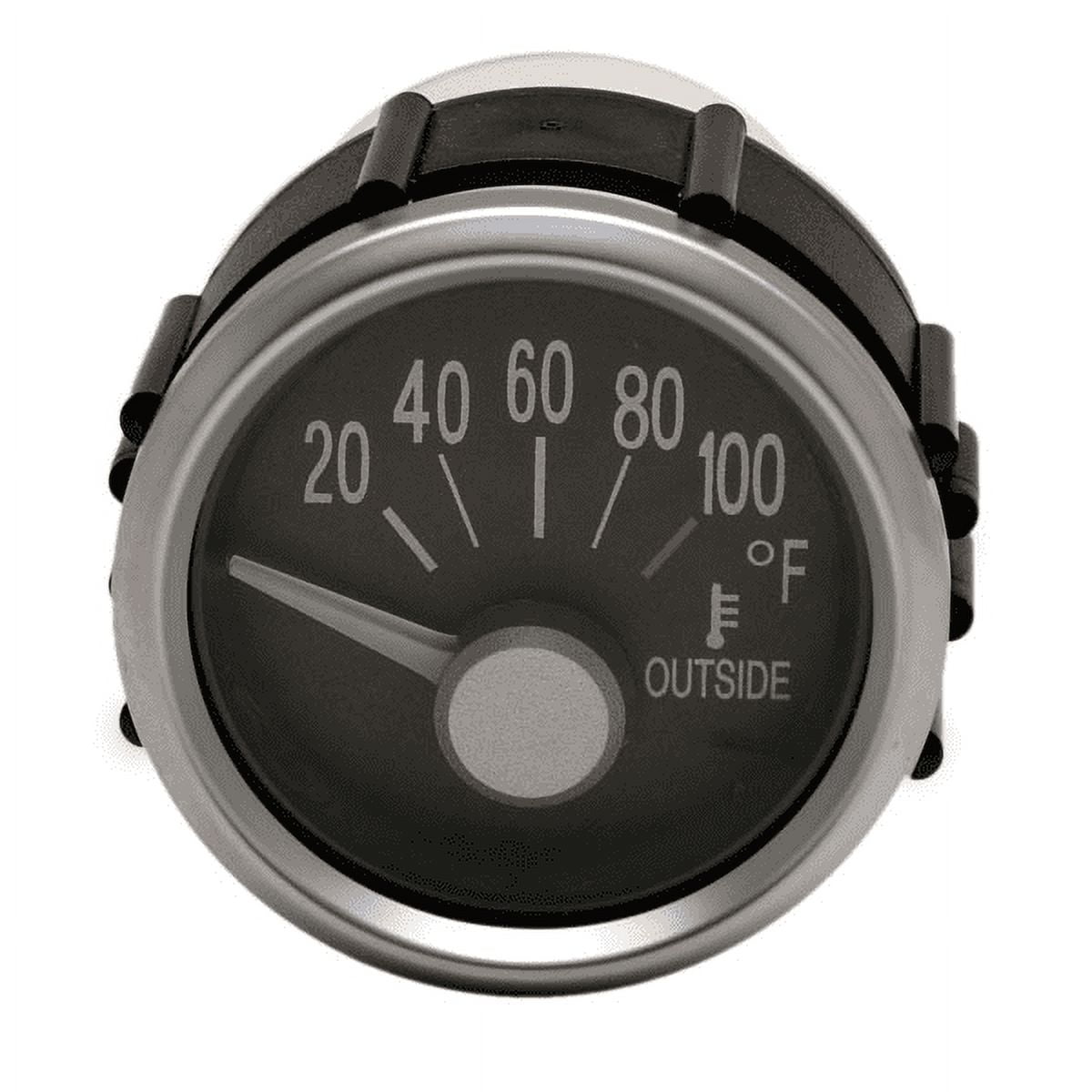 Faria Boat Outside Temperature Gauge GP7949B | 2 Inch Silver Black ...