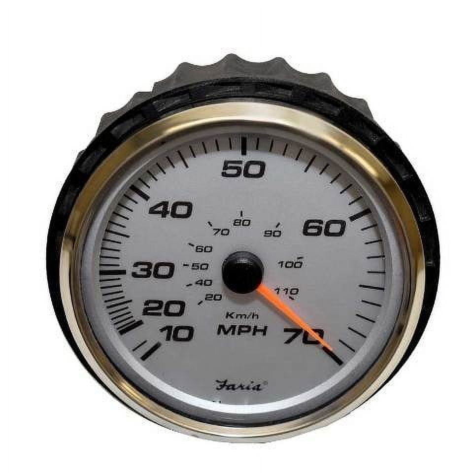 Faria Boat Oversized Speedometer SEK913A | Rinker 4 3/8 Inch - Walmart.com