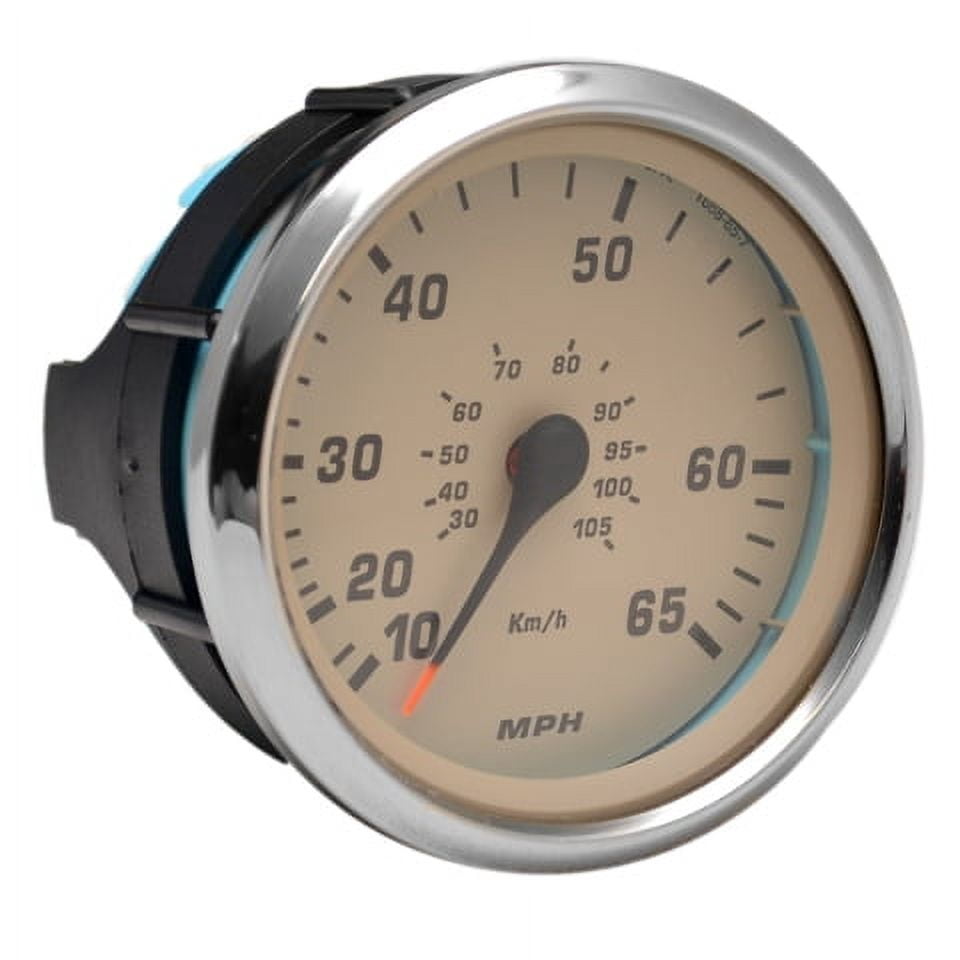 Faria Boat Speedometer Gauge SE9951B | 3 1/4 Inch Silver Beige ...