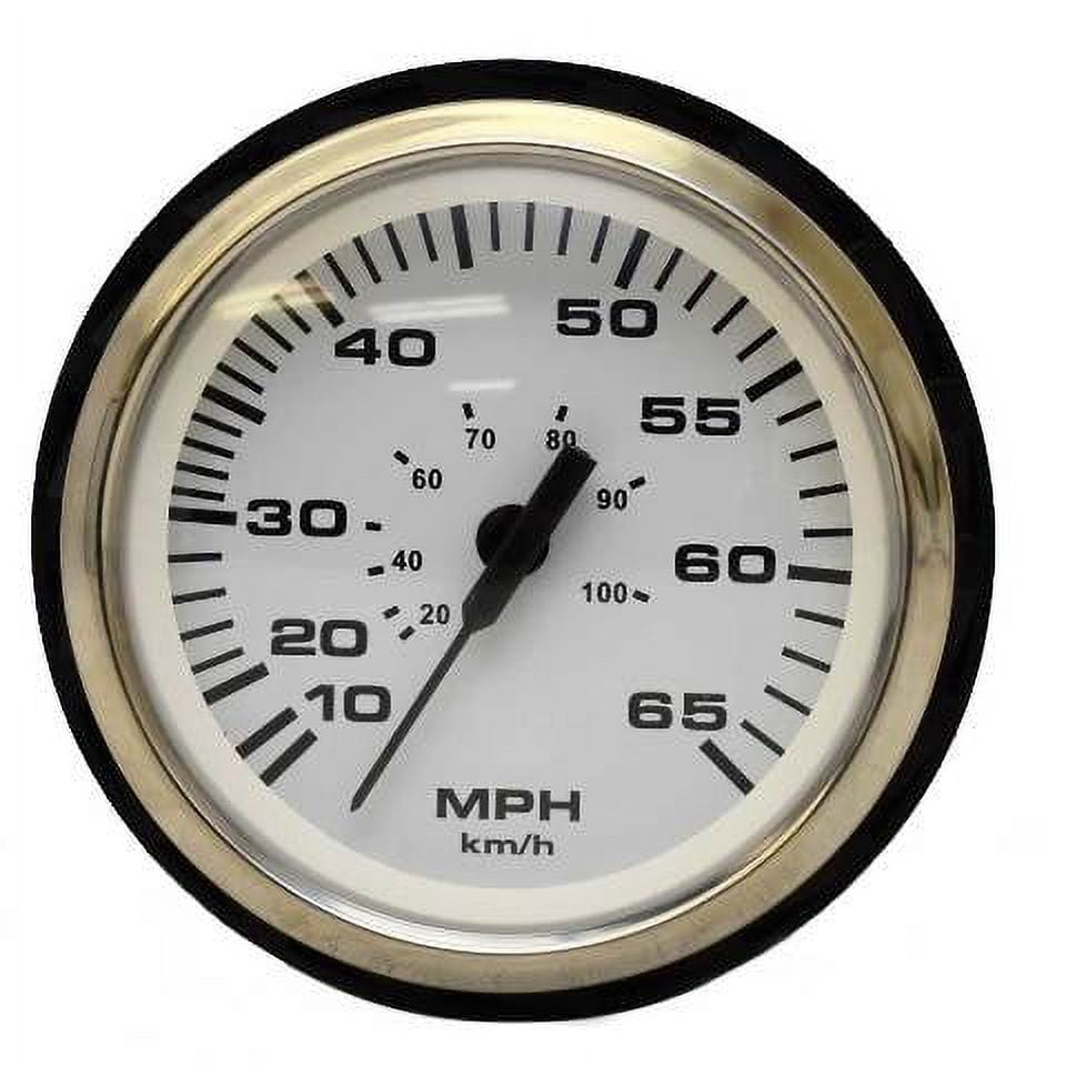 Faria Boat Speedometer Gauge SEK019A | Euro Stainless Steel White ...