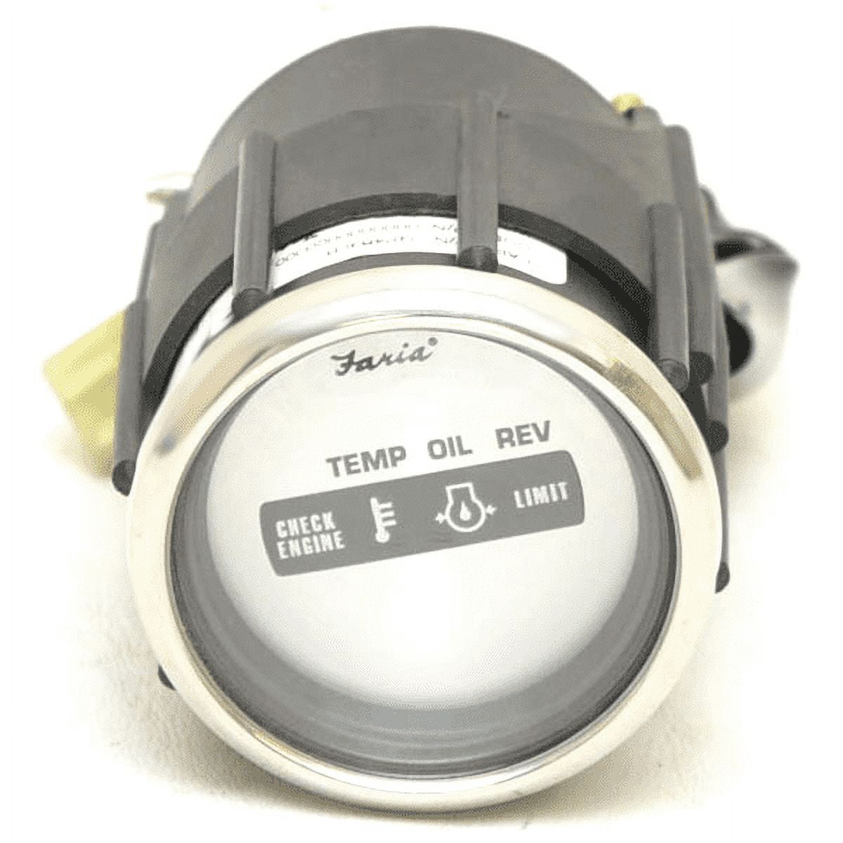 Faria Boat Systems Check Gauge GP4839B | Suzuki 2 Inch Silver - Walmart.com