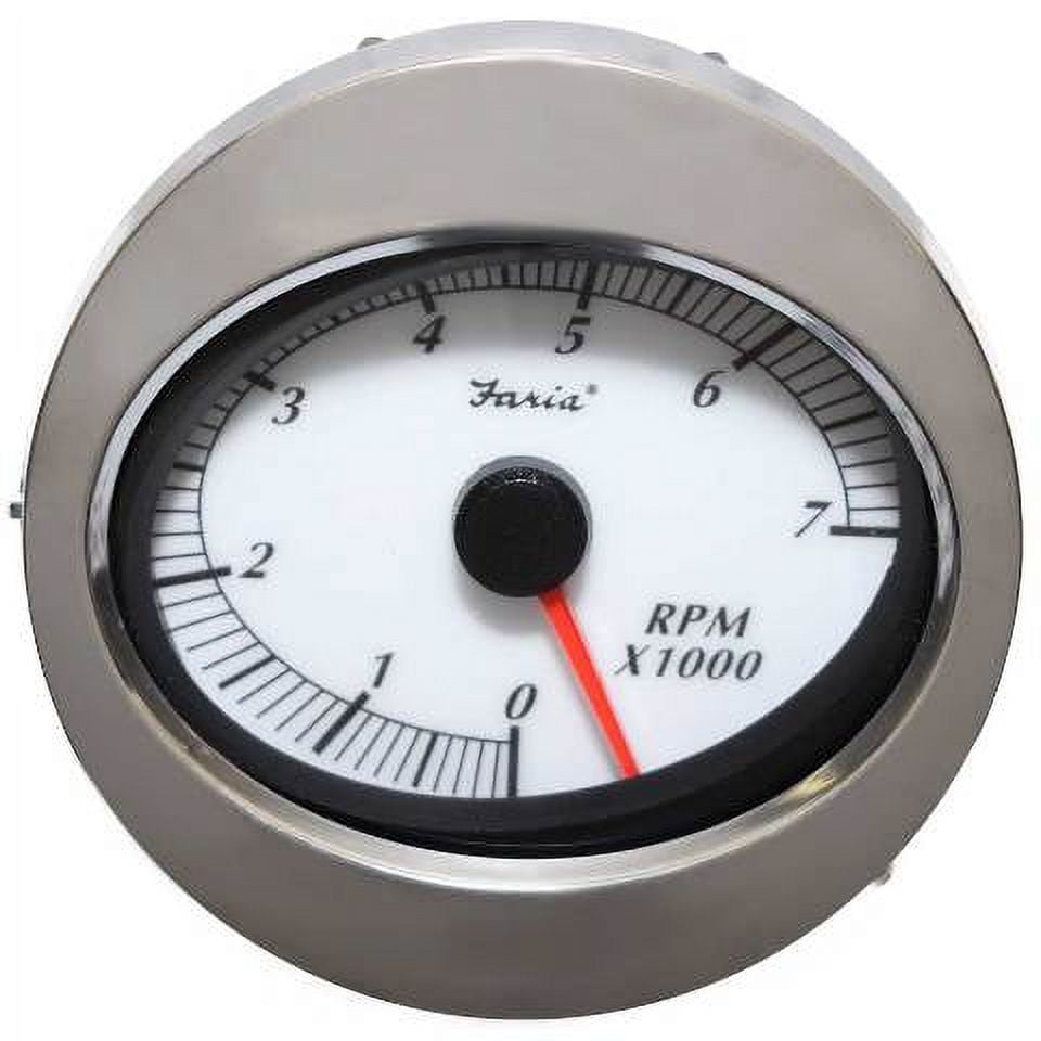 Faria Boat Tachometer Gauge TC5027B | Calypso 3 1/4 Inch Mercury ...