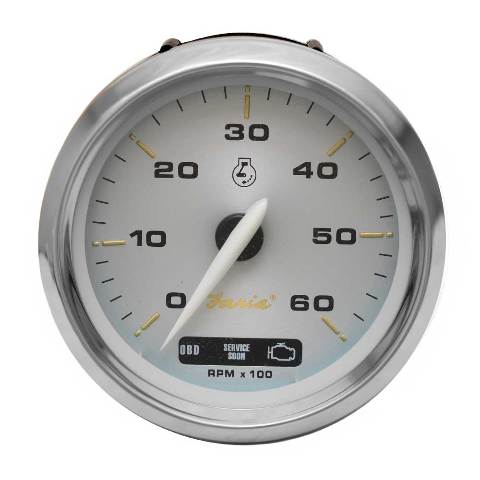 Faria Boat Tachometer Gauge TC9492B | Bayliner Kronos Silver w/ OBD2 ...