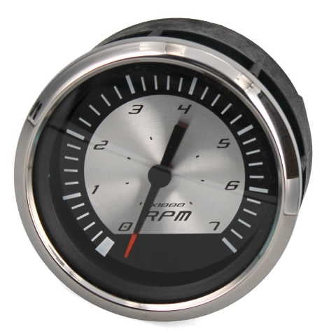 Faria Boat Tachometer Gauge TCC044B | Platinum 3 1/4 Inch Black ...