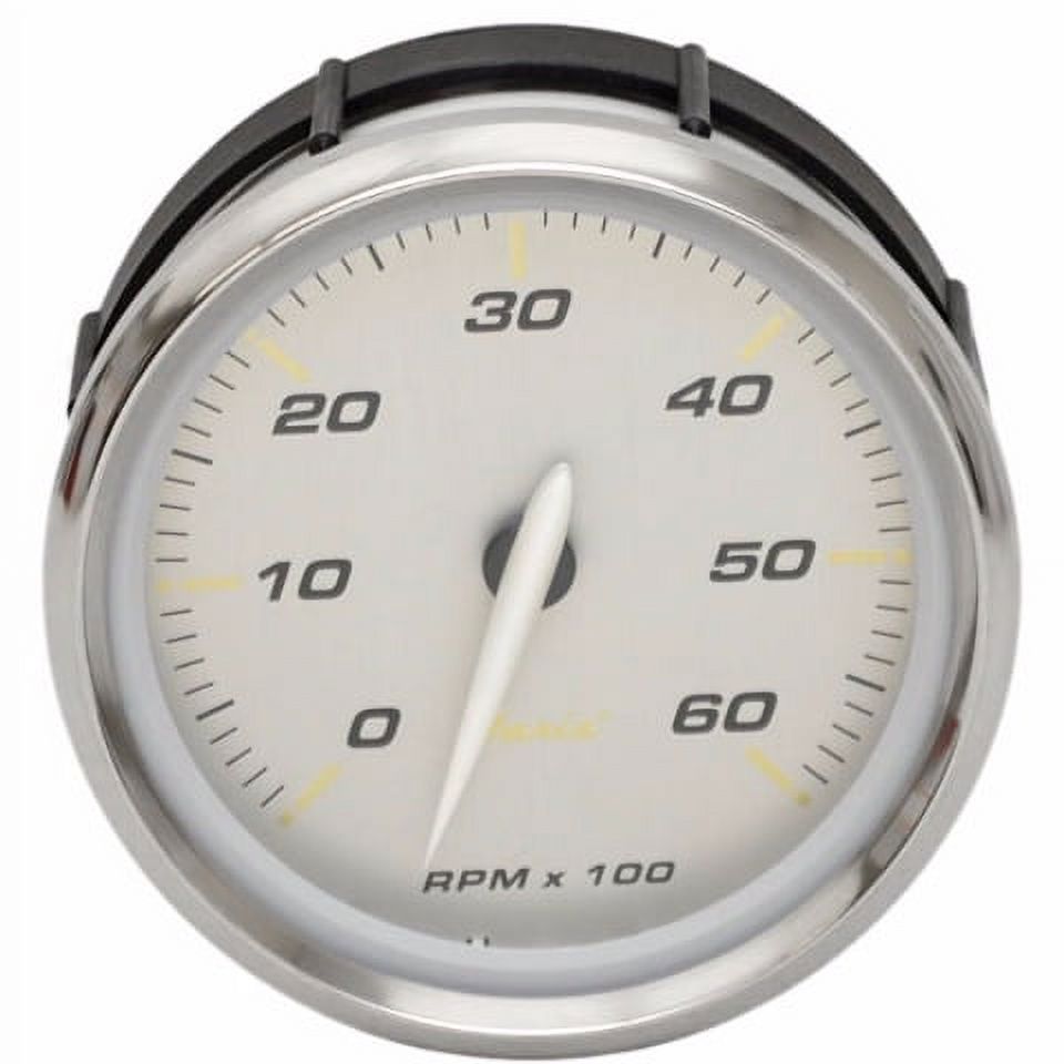 Faria Boat Tachometer Gauge TCC606A | 6000 RPM Kronos Silver - Walmart.com