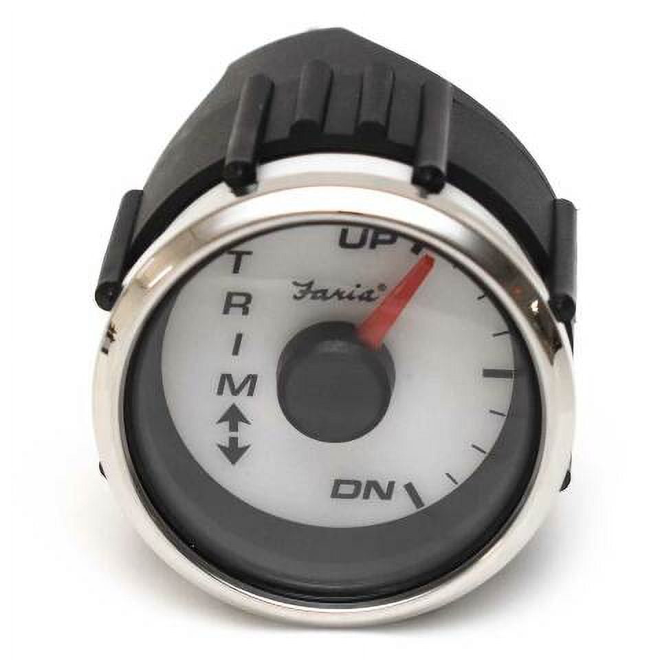 Faria Boat Trim Gauge GE0059A | 2 1/8 Inch Mercury/Volvo/Yamaha 2001 ...