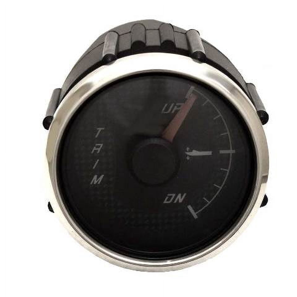 Faria Boat Trim Gauge GE0126A | Caudwell 2 Inch Silver Black - Walmart.com