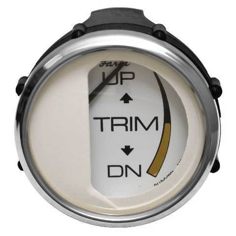 Faria Boat Trim Gauge GP4406A | Mercury 2 Inch Silver White - Walmart.com