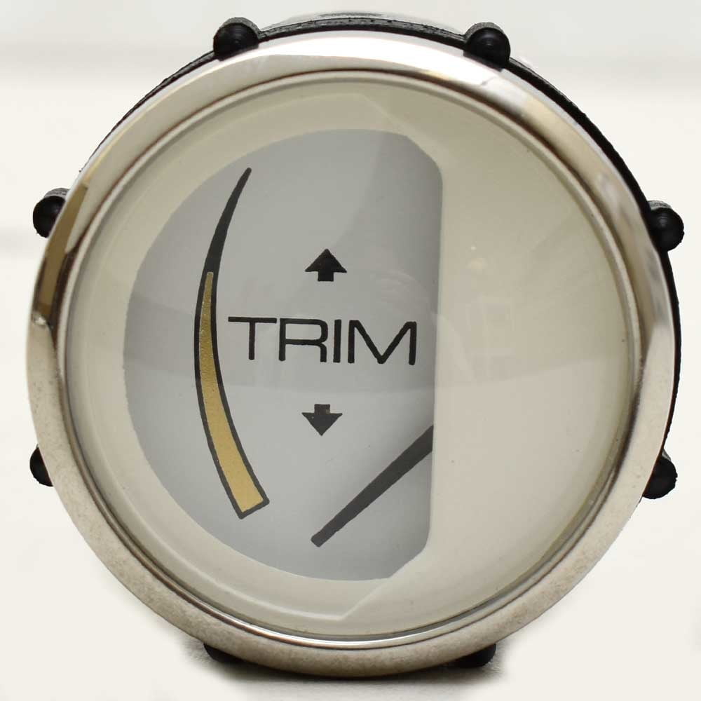 Faria Boat Trim Gauge GP4479B | Chesapeake Volvo 2 Inch Silver White ...